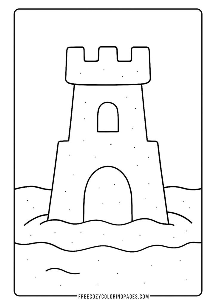 Sandcastle Coloring Pages (10 Free Printable PDFs ...