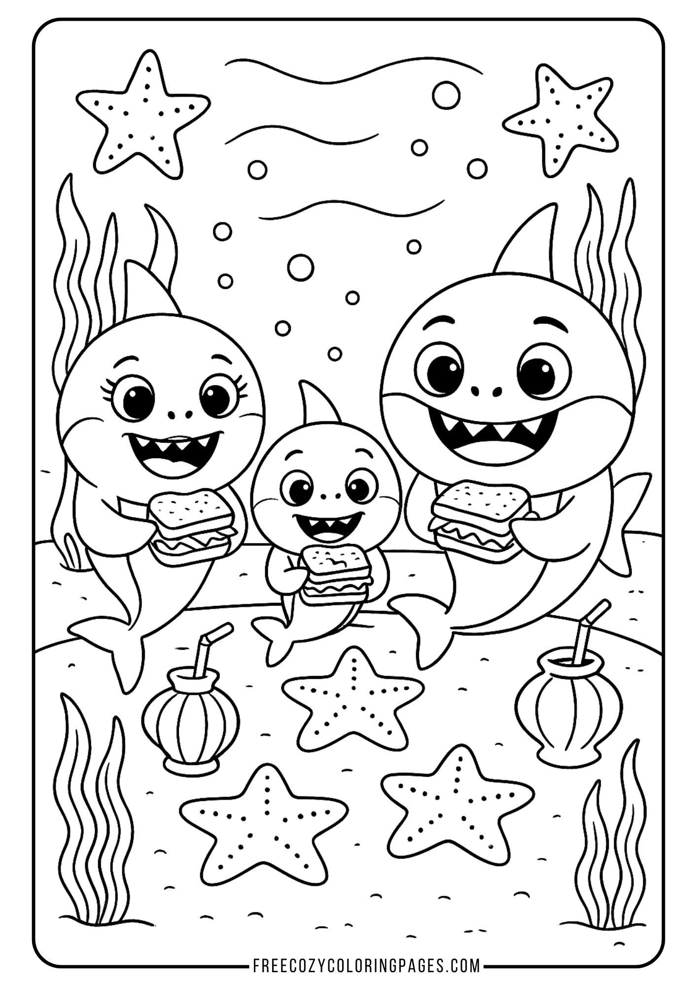 Shark Coloring Pages (15 Free Printable PDFs) – Cute & Fun for Kids