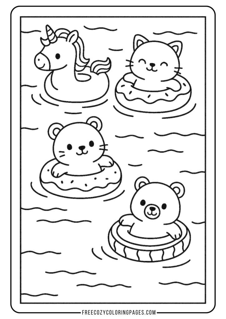 Summer Coloring Pages (20 Free Printable PDFs) - freecozycoloringpages.com