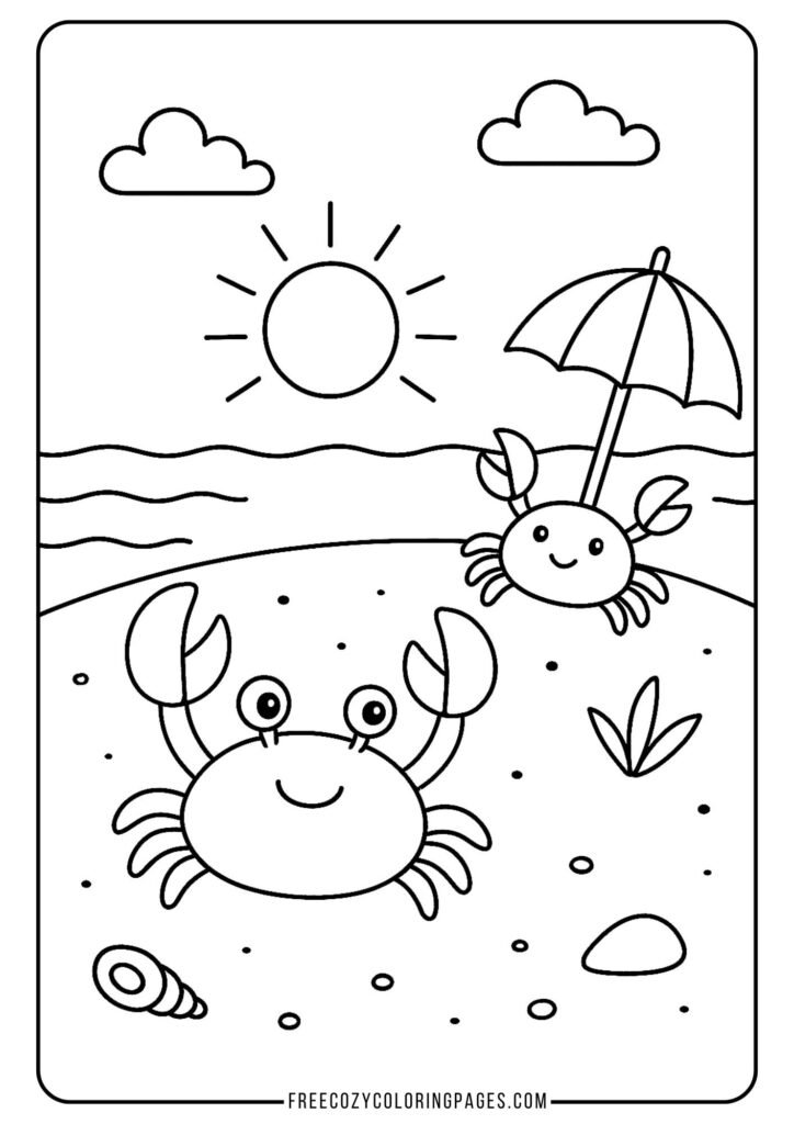 Summer Coloring Pages (20 Free Printable PDFs) - freecozycoloringpages.com