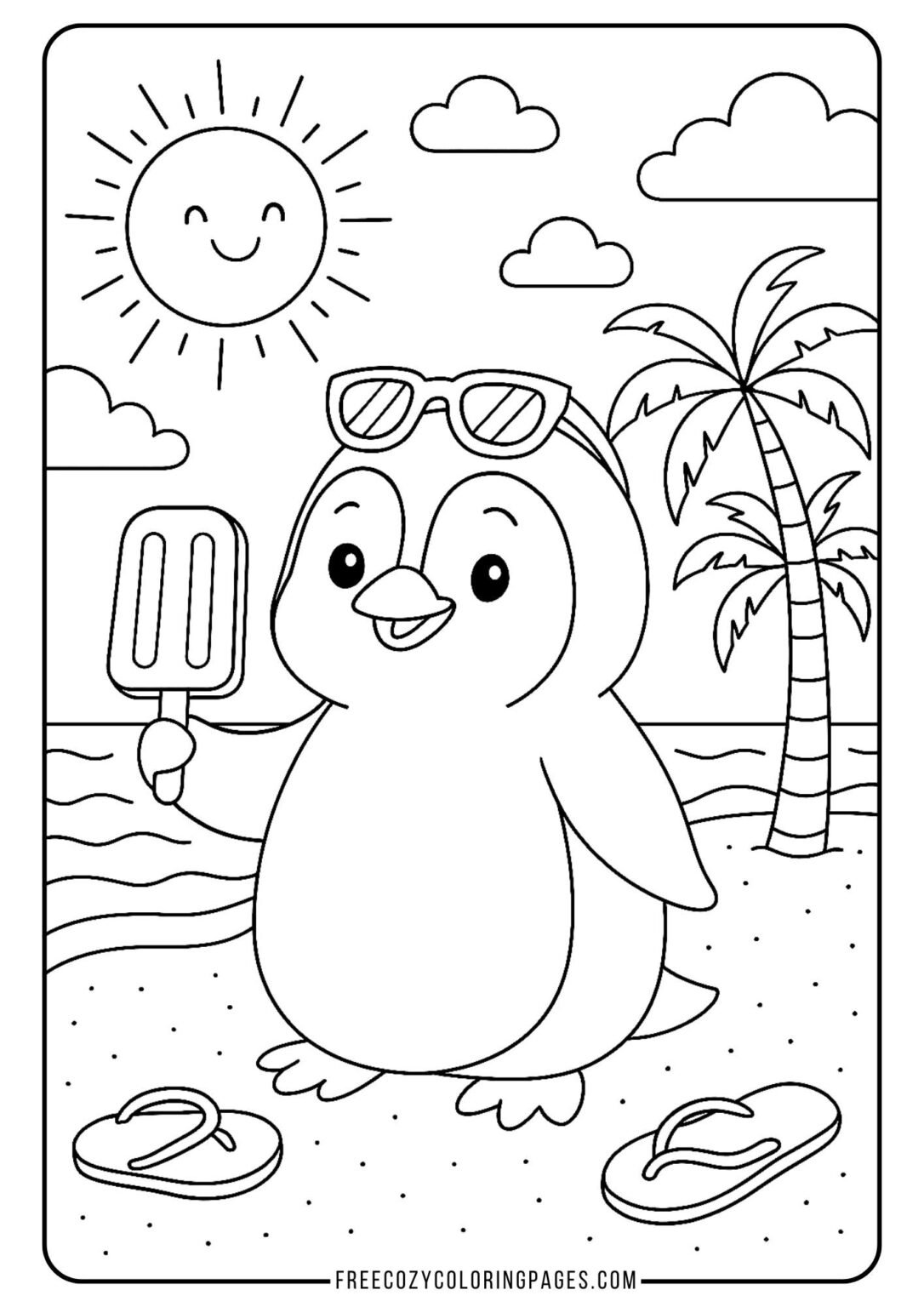 Summer Coloring Pages (20 Free Printable PDFs) - freecozycoloringpages.com